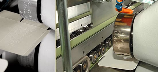 Embossing Braille at the Folding and Glueing Stage of Production ...